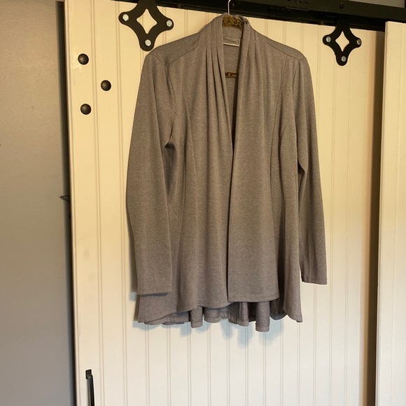 George Simonton | Sweaters | George Simonton Dove Gray Open Front ...